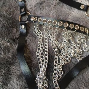 Dolls Kill | Accessories | Damsel Chain Fringe Harness Top | Poshmark